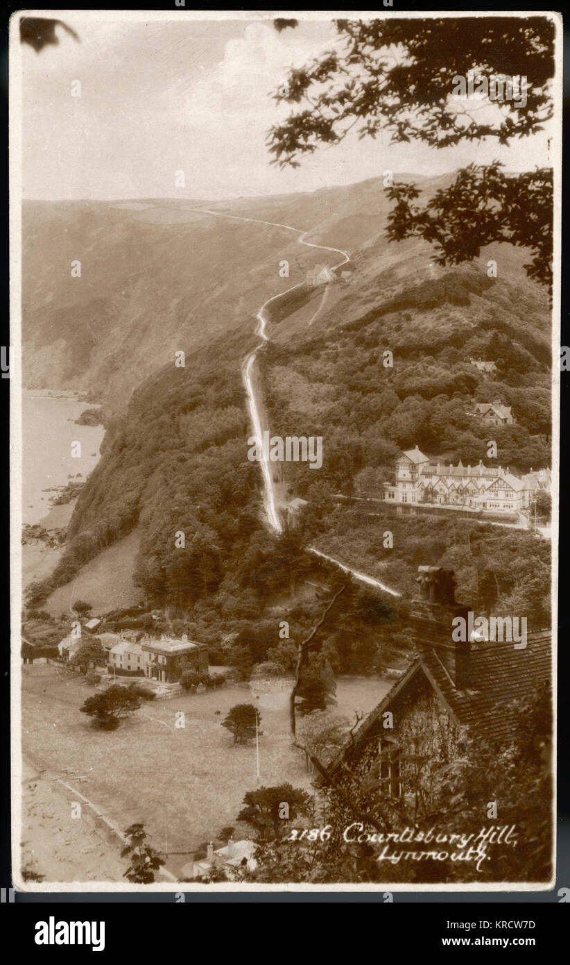 Countisbury_hill hi-res stock photography and images - Alamy