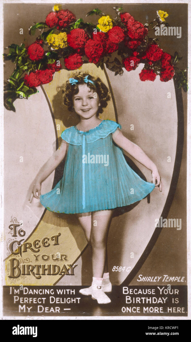 SHIRLEY TEMPLE, American child star Stock Photo - Alamy