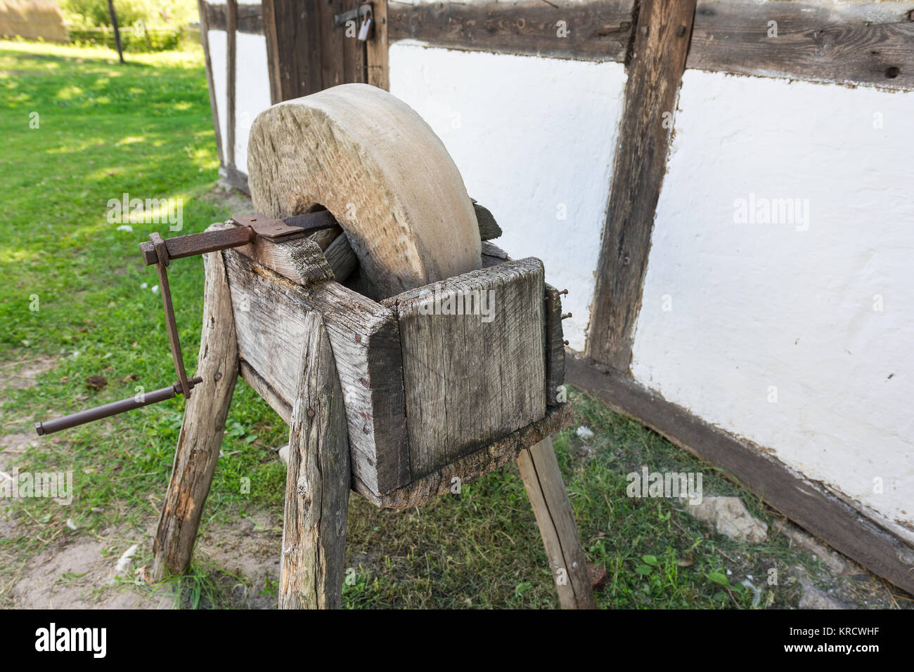 The old grindstone Stock Photo - Alamy