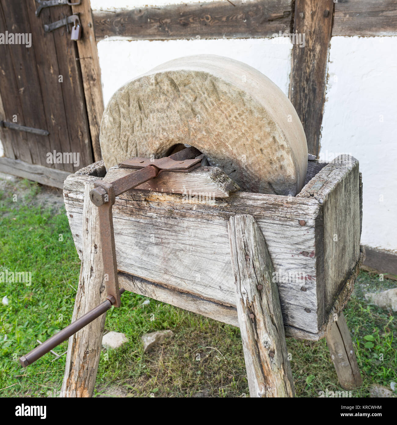 The old grindstone Stock Photo - Alamy