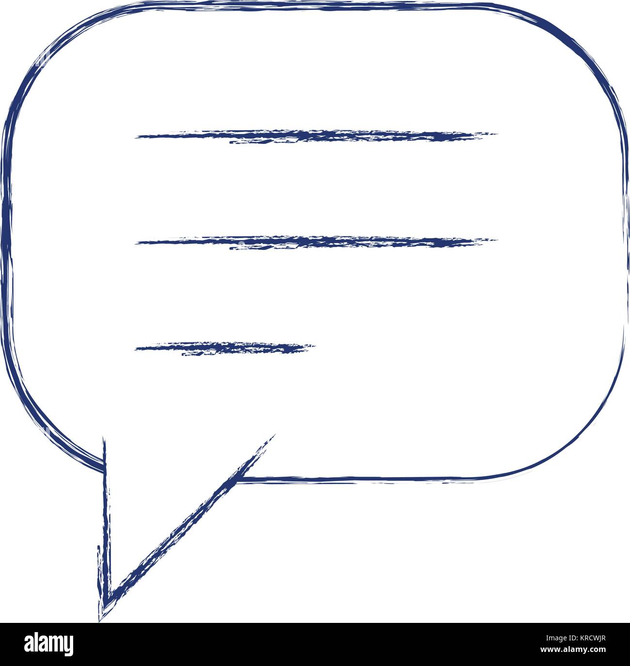 square dialogue speech and rounded with tail in dark blue blurred ...