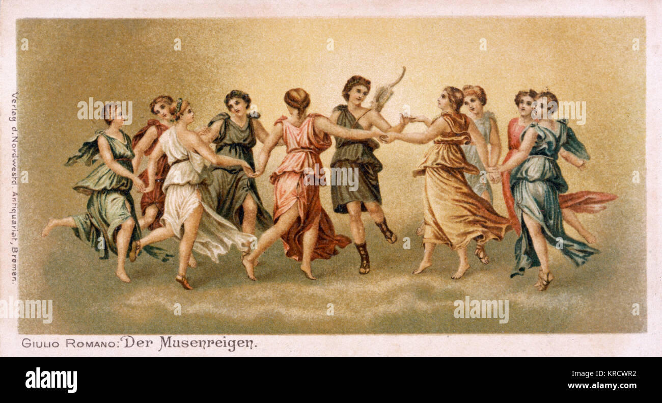 MUSES AND APOLLO DANCE Stock Photo - Alamy