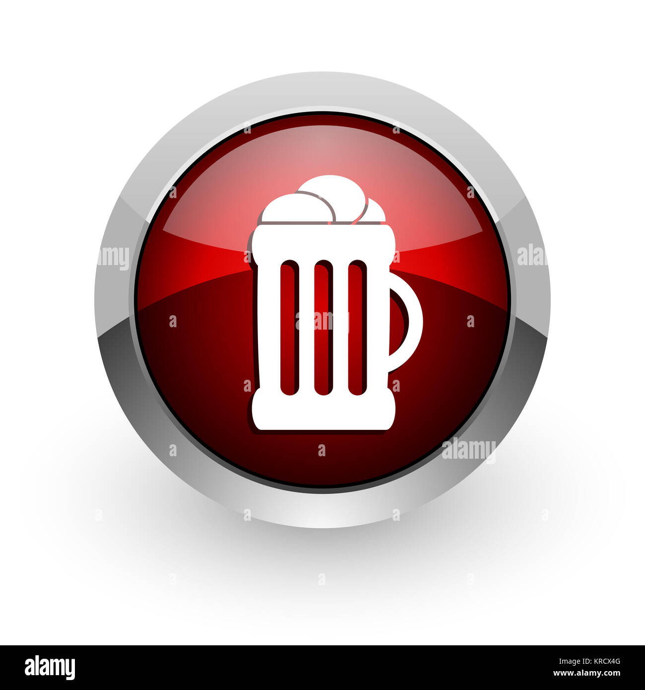 Beer icon beer website button hi-res stock photography and images - Alamy