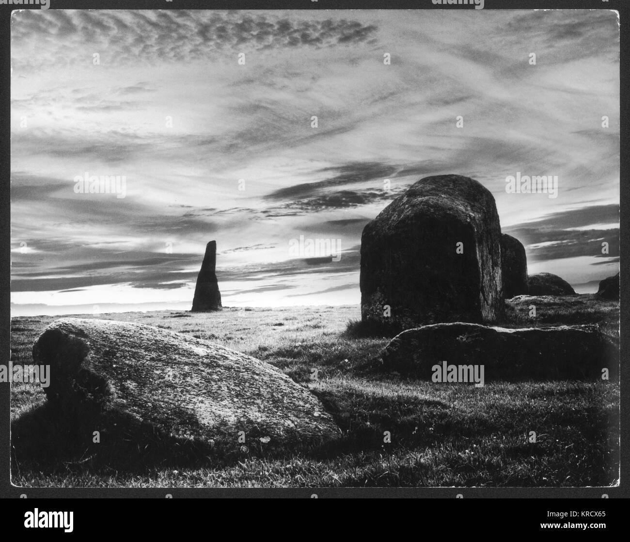 The 'Long Meg and her Daughters'stone circle near Penrith, Cumbria ...