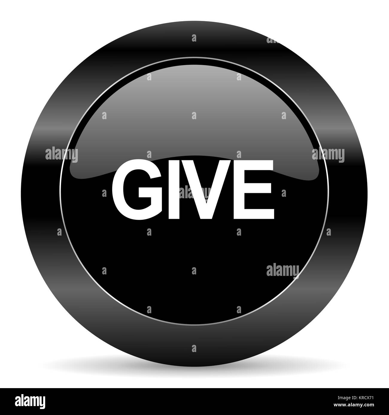 Donate button on white Cut Out Stock Images & Pictures - Alamy