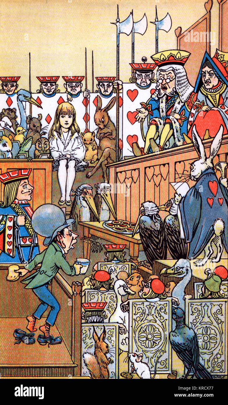 Queen of hearts alice wonderland hi-res stock photography and images ...