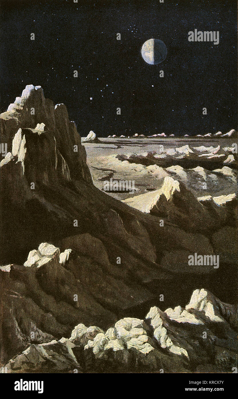 Moon surface lunar landscape hi-res stock photography and images - Alamy