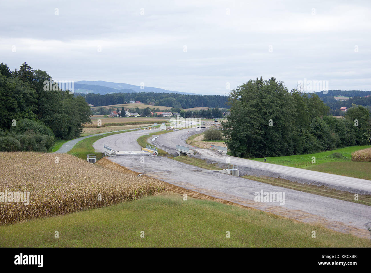 construction of a railway line Stock Photo - Alamy