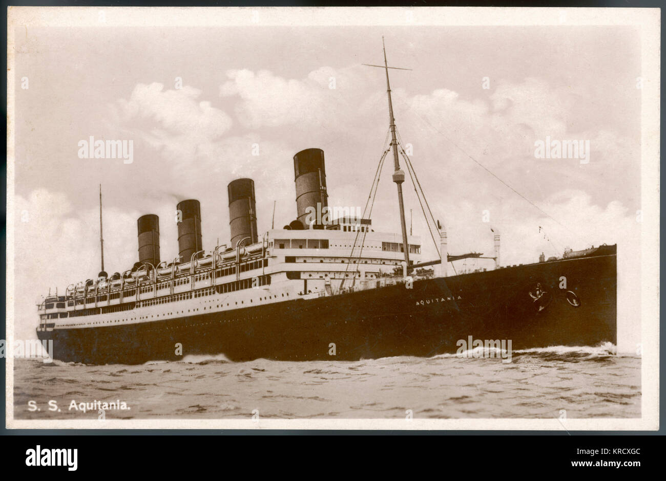 AQUITANIA PHOTO P/C Stock Photo - Alamy