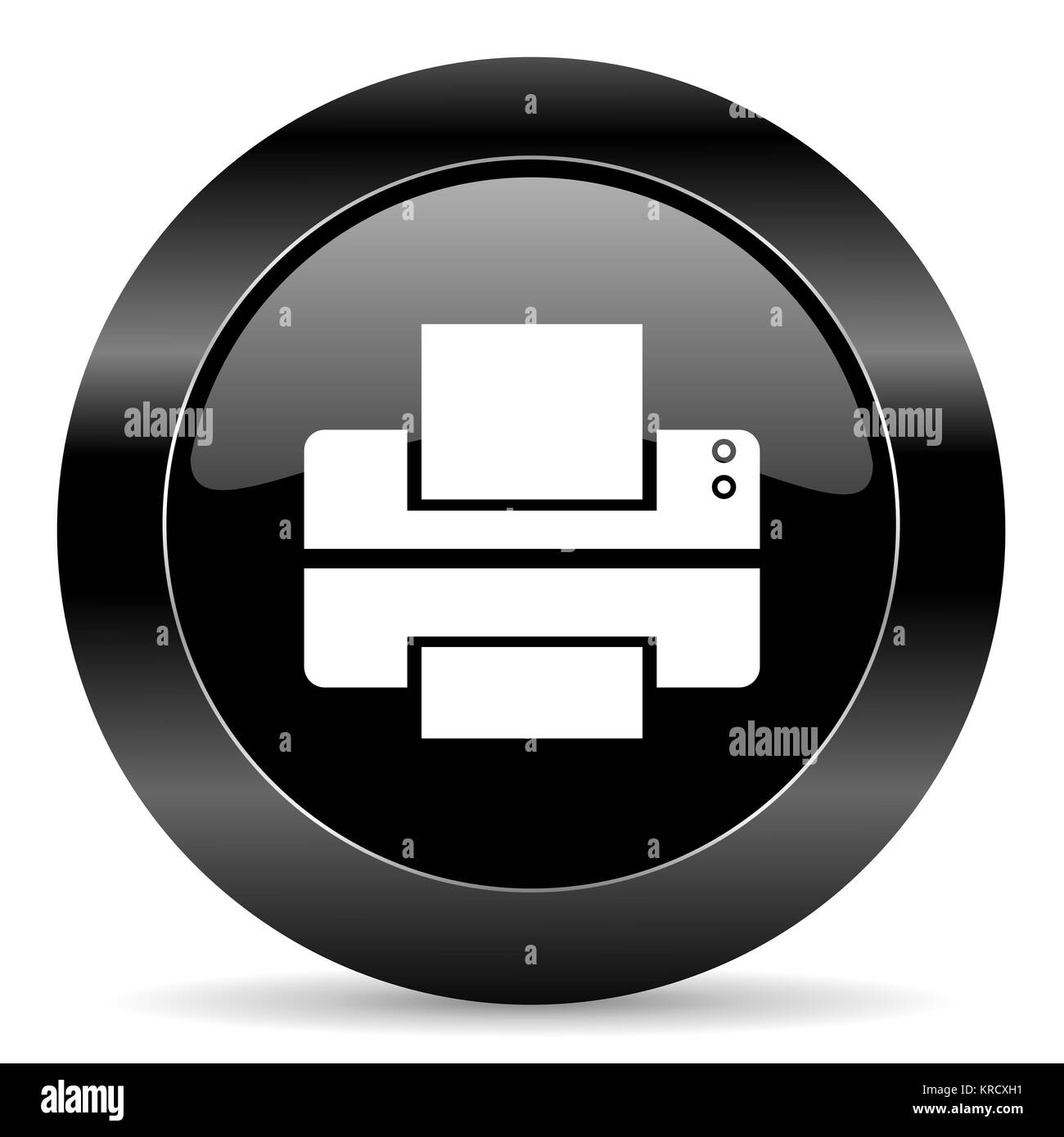 Fax black symbol on Cut Out Stock Images & Pictures - Alamy