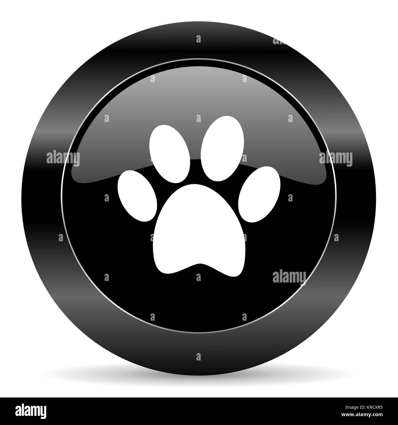 Cat food icon on Black and White Stock Photos & Images - Alamy