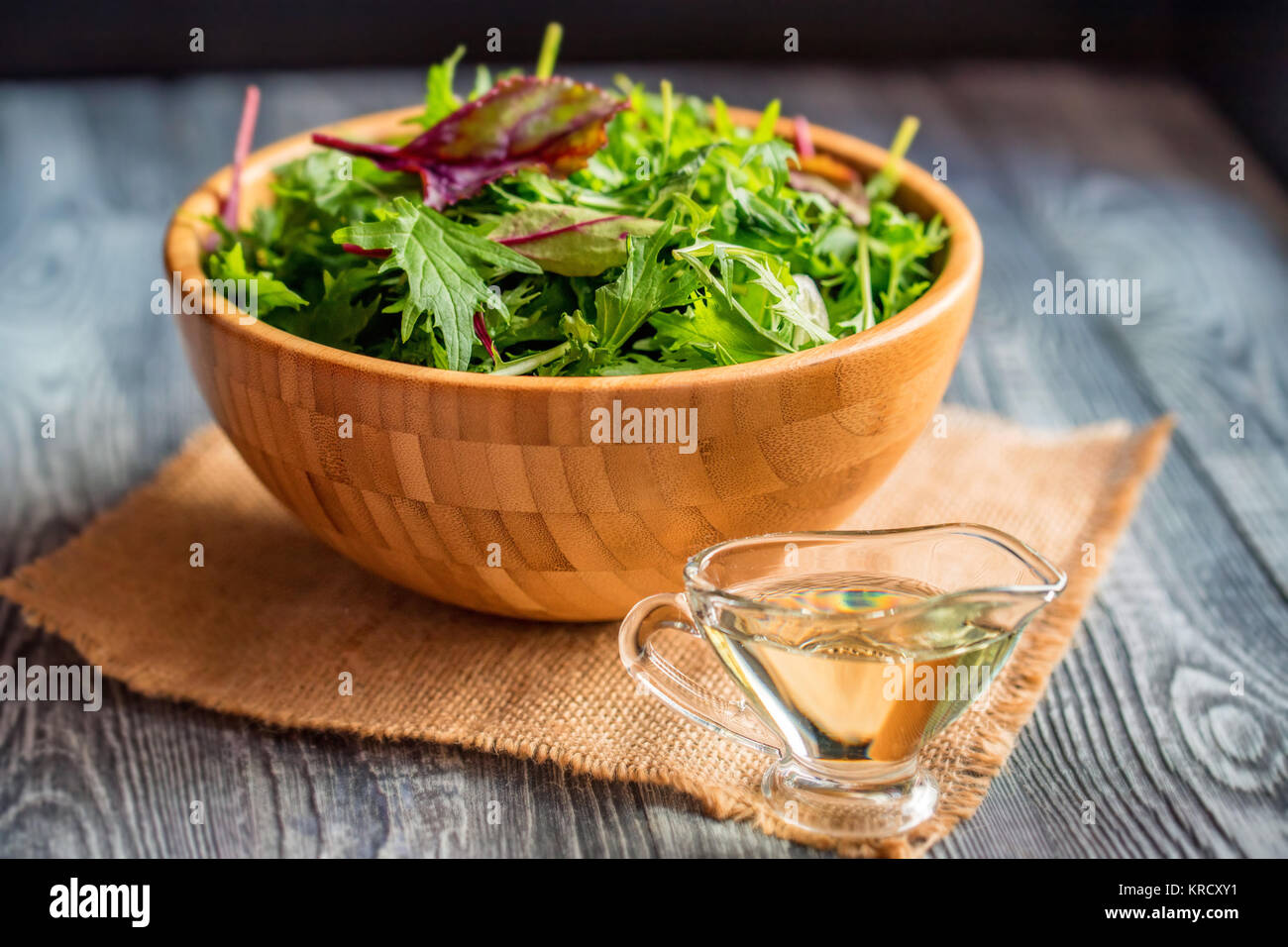 Fresh rustic vegetable salad on rustic background Stock Photo - Alamy