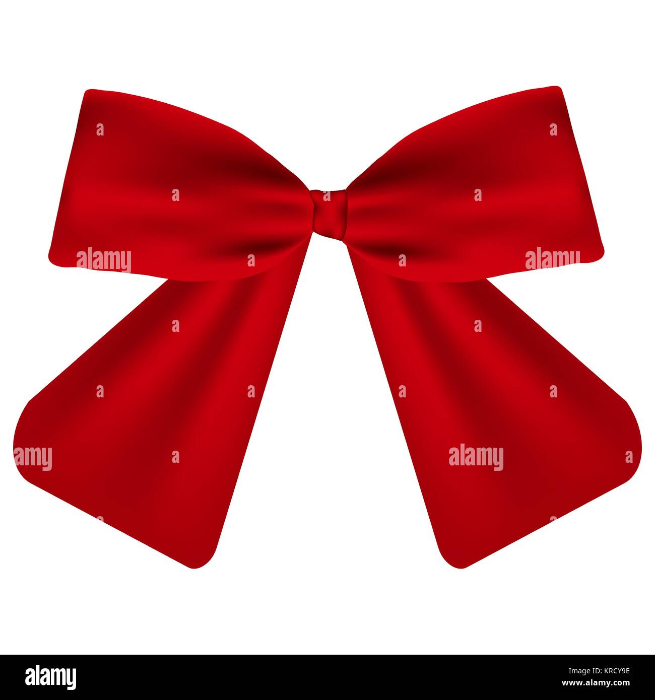 Red gift bow of ribbon Stock Vector Image & Art - Alamy
