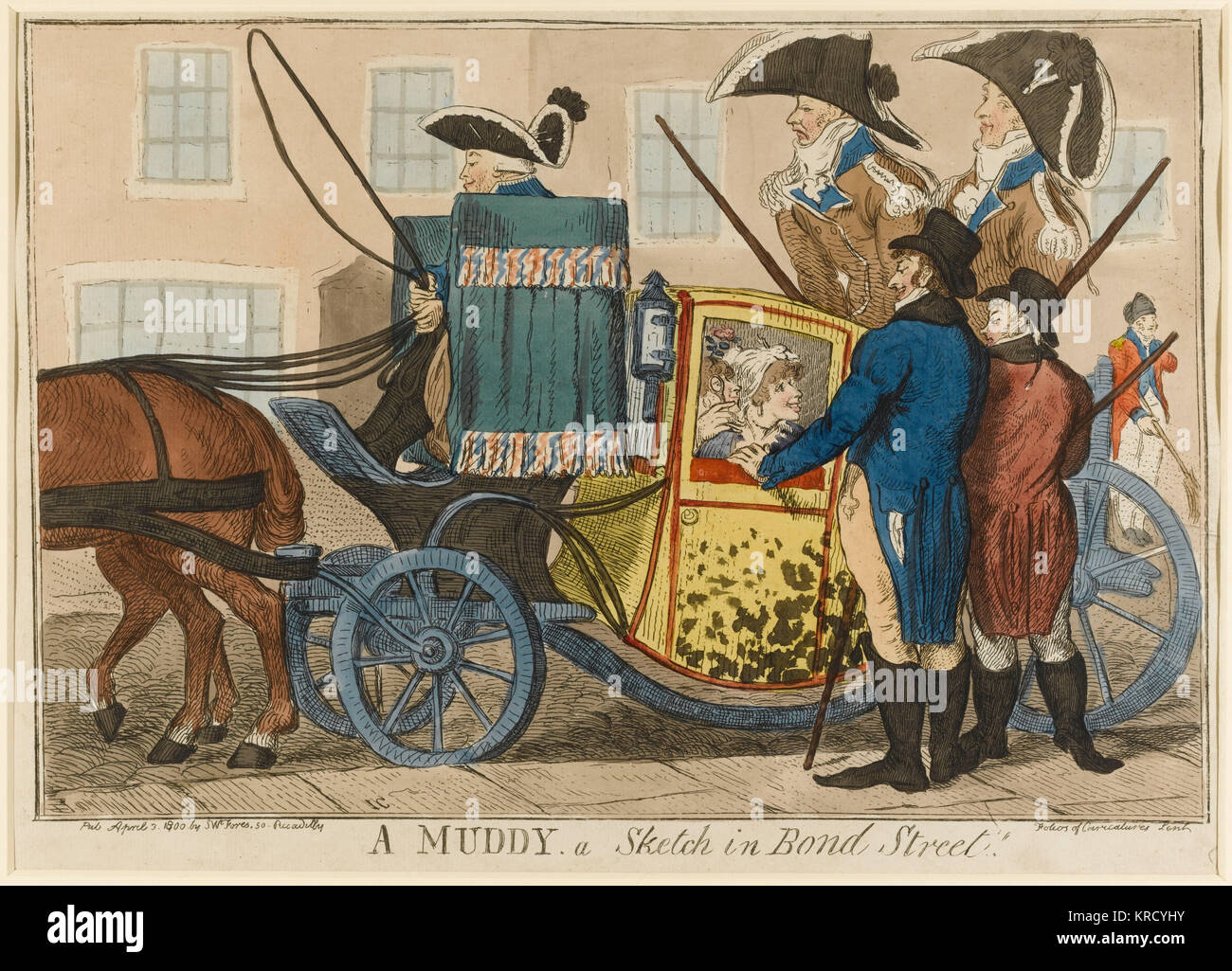 Cartoon, A Muddy, a sketch in Bond Street Stock Photo - Alamy