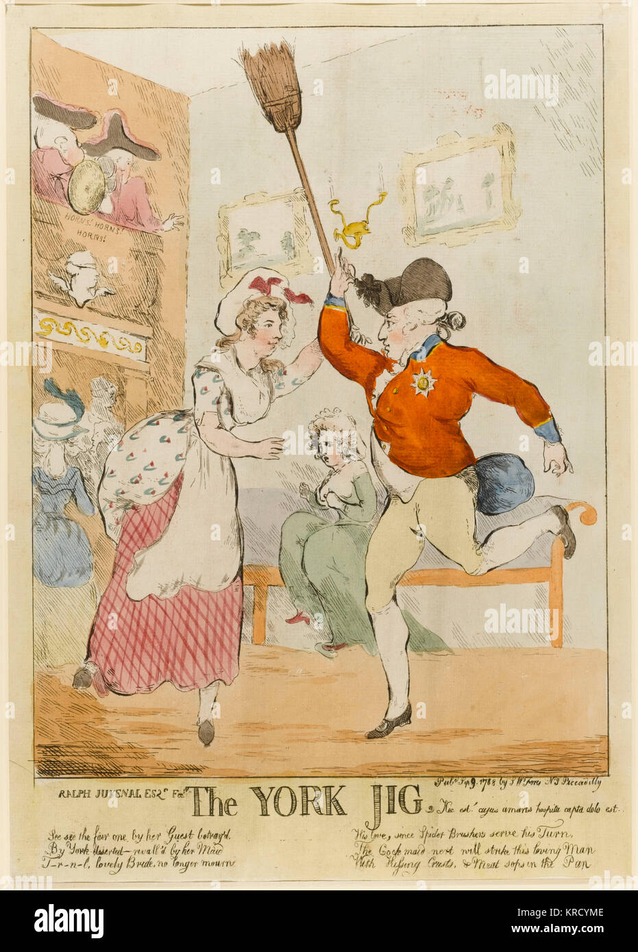 Satirical cartoon, The York Jig Stock Photo - Alamy