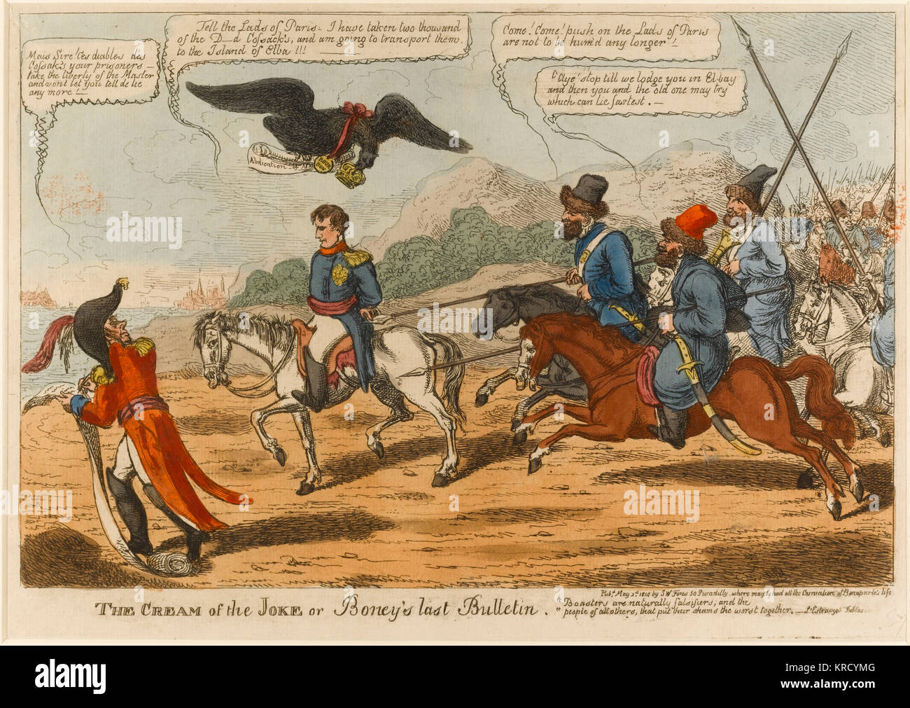 Napoleon elba cartoon hi-res stock photography and images - Alamy