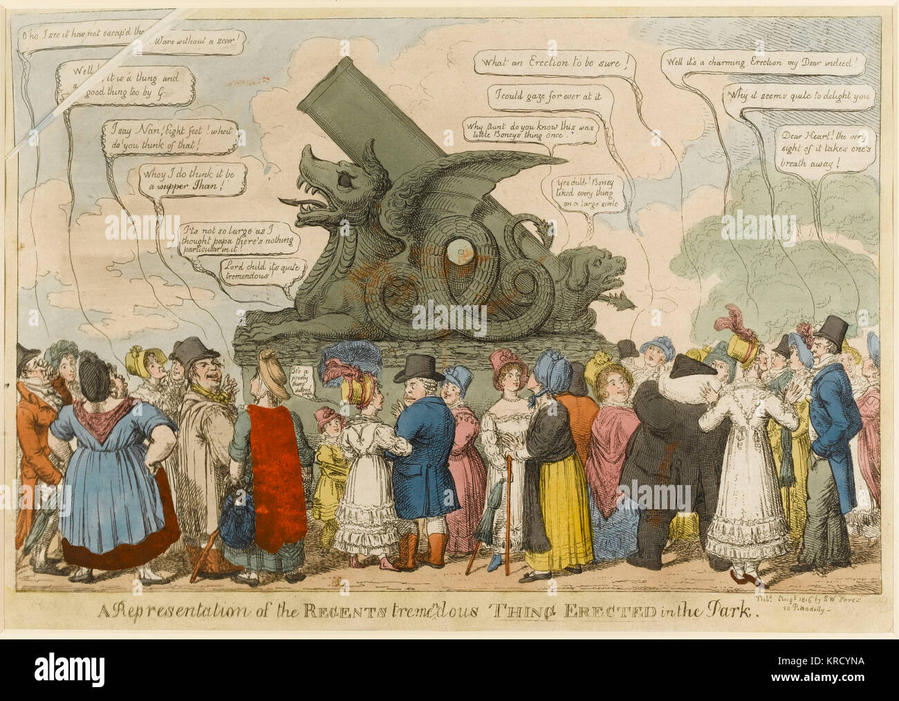 Cartoon, A Representation of the Regents tremendous Thing Stock Photo ...