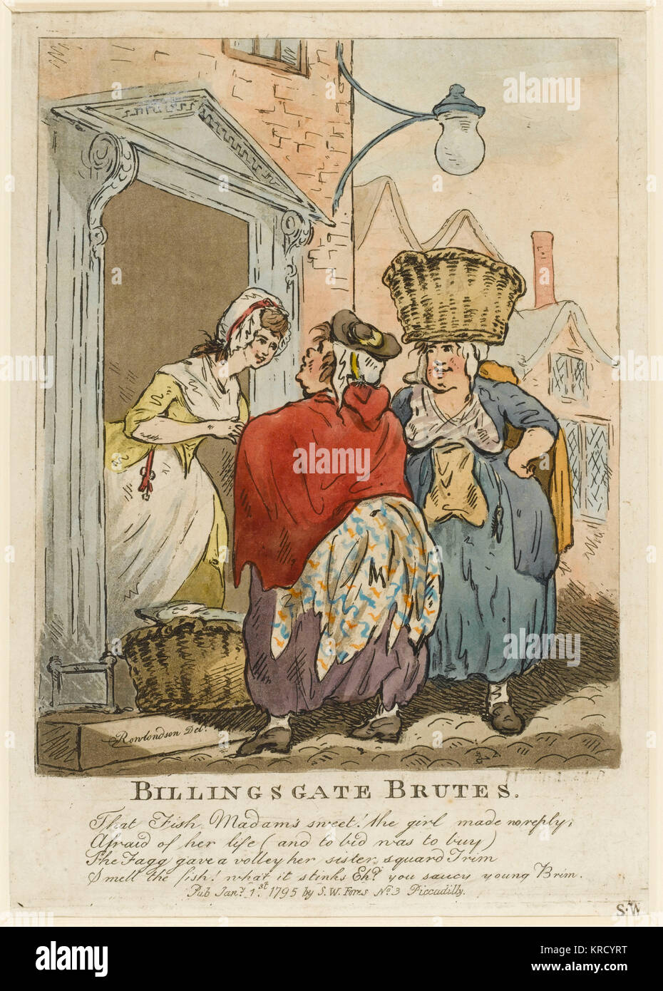 Satirical cartoon, Billingsgate Brutes Stock Photo - Alamy