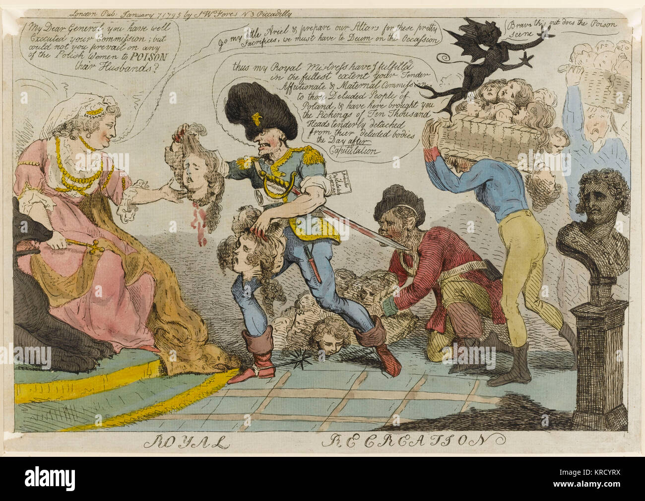 Satirical cartoon, Royal Recreation Stock Photo - Alamy