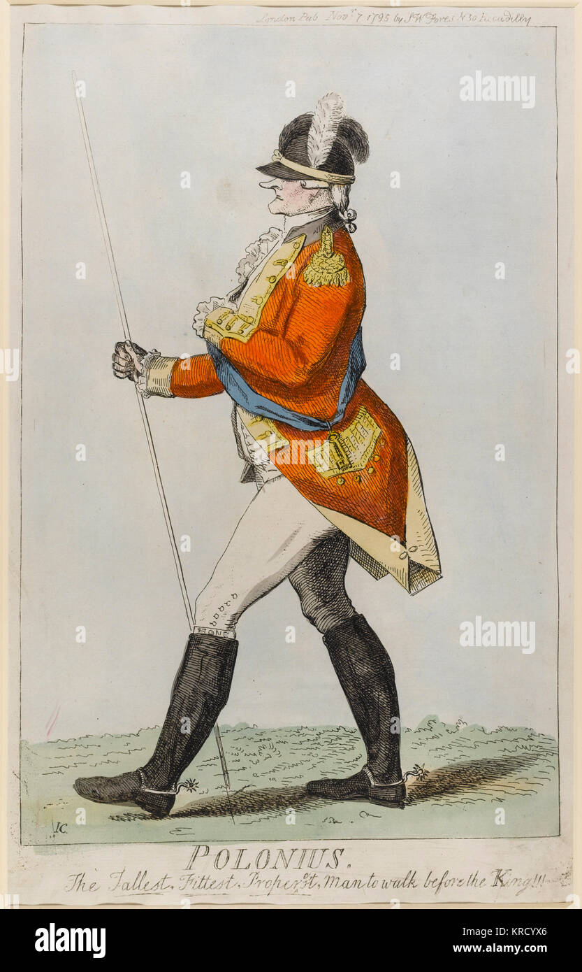 Satirical cartoon, Polonius Stock Photo - Alamy