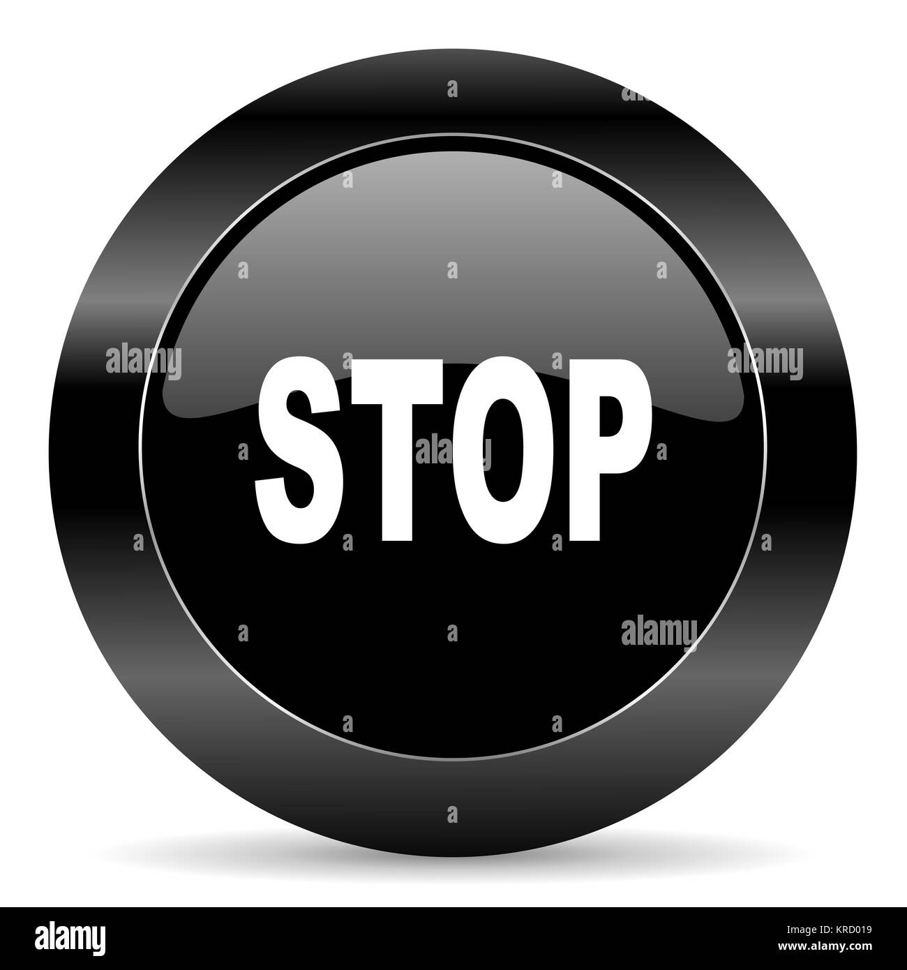 Stop Button Clip Art