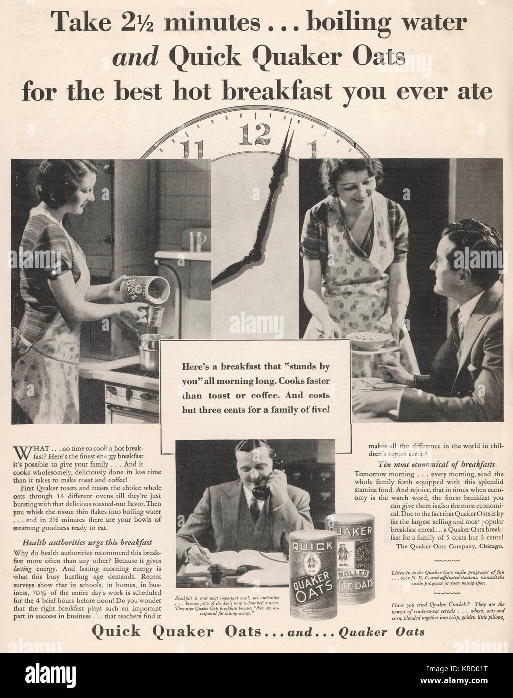 Quaker oats ad hi-res stock photography and images - Alamy