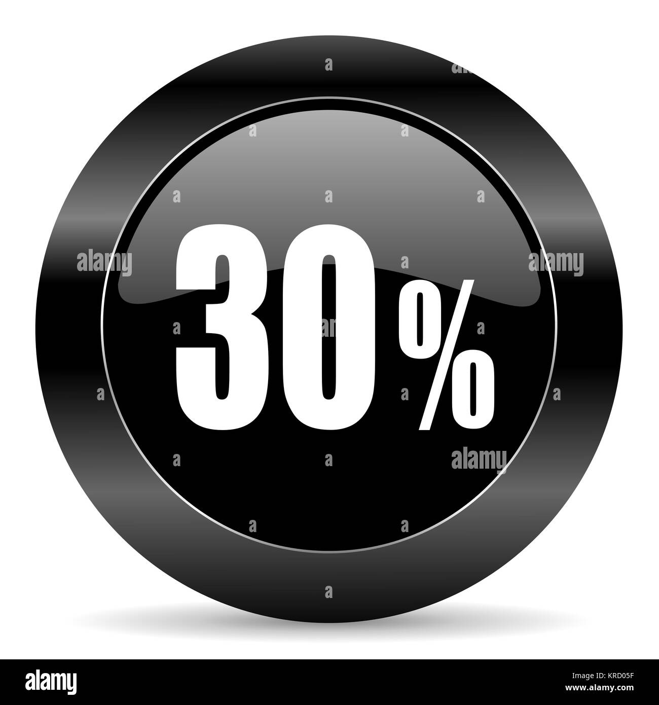 Black number 30 on white circle hi-res stock photography and images - Alamy