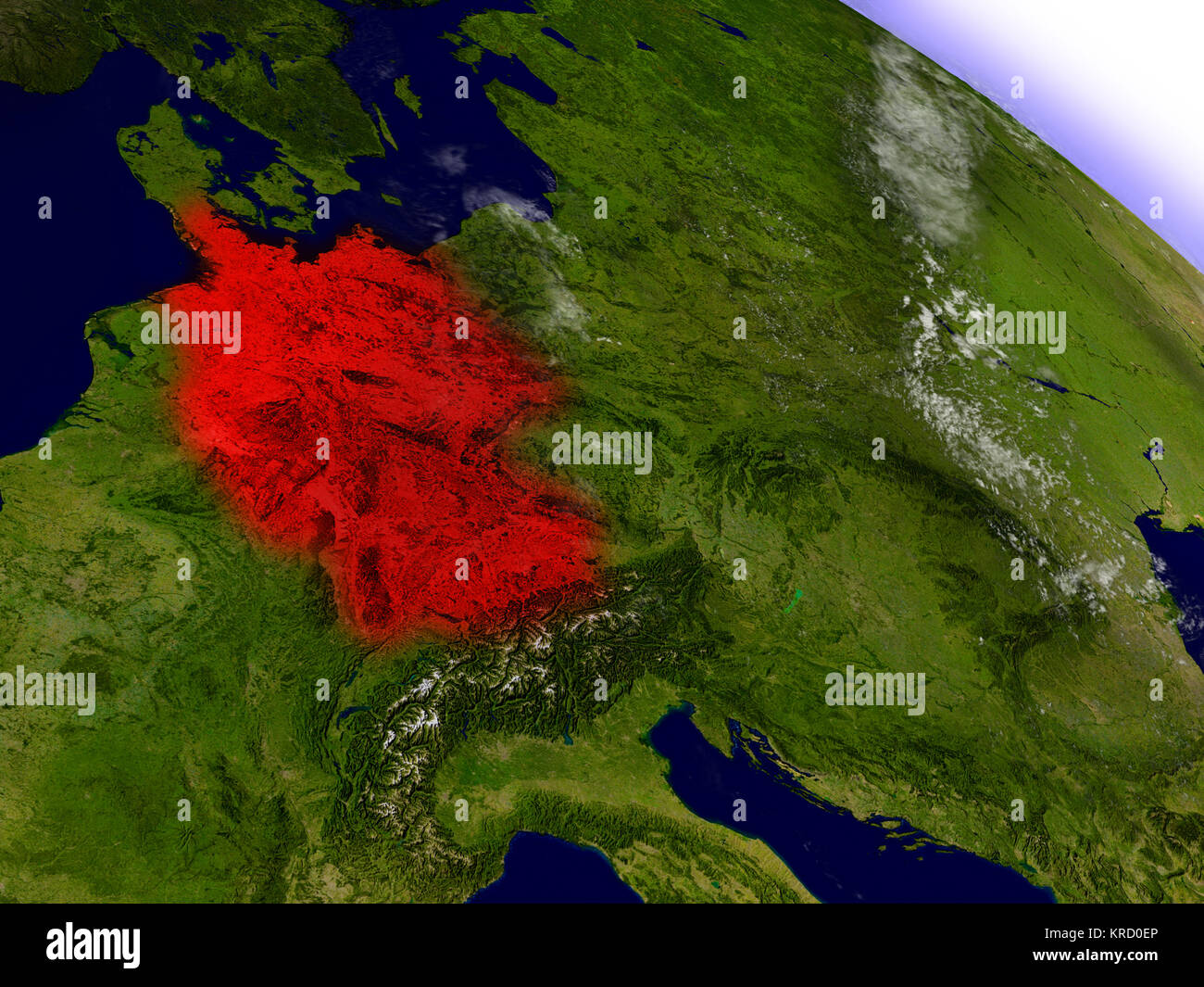German weather map hi-res stock photography and images - Alamy