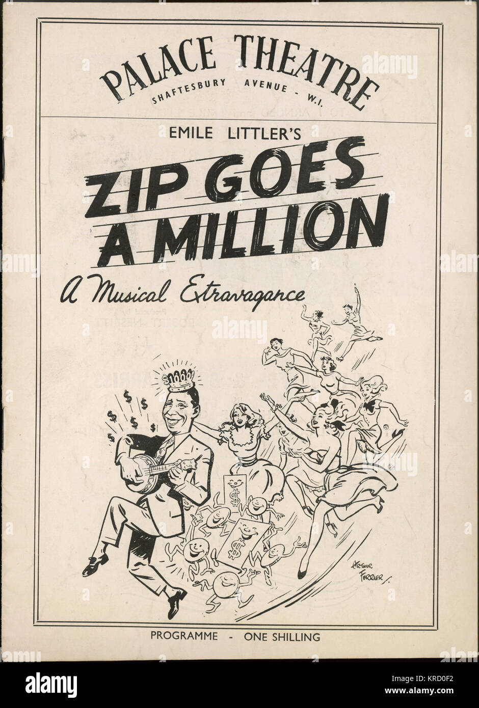 Zip Goes a Million theatre programme Stock Photo - Alamy