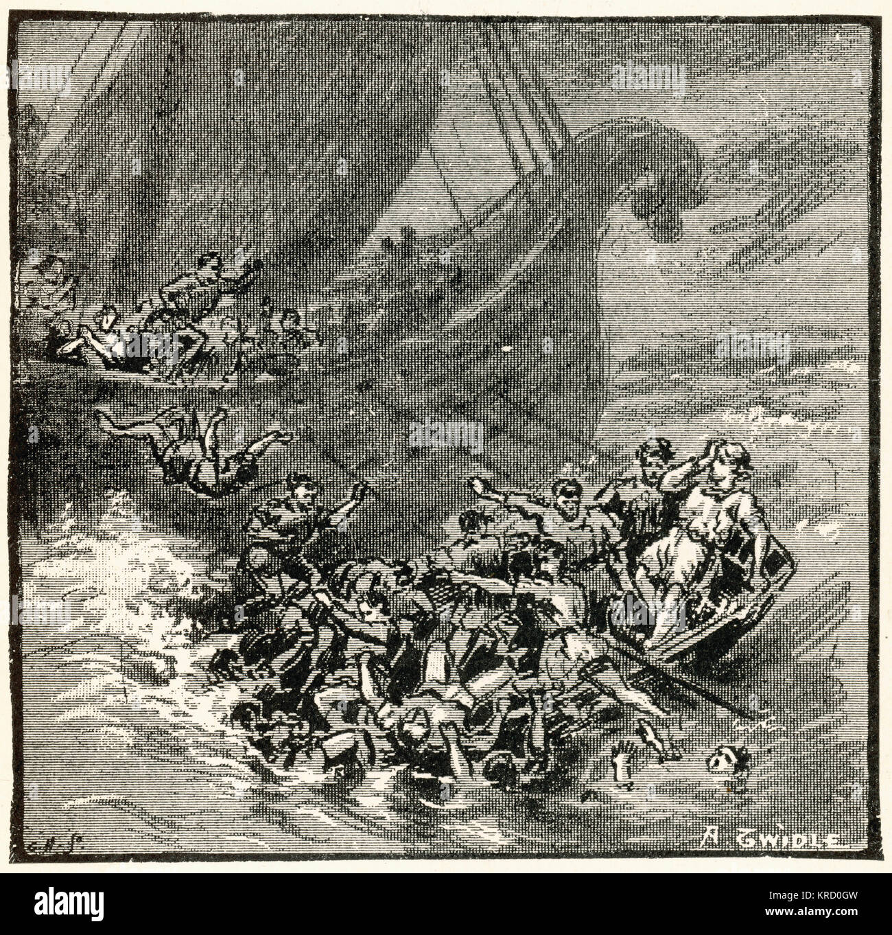 The Wreck of the White Ship Stock Photo - Alamy