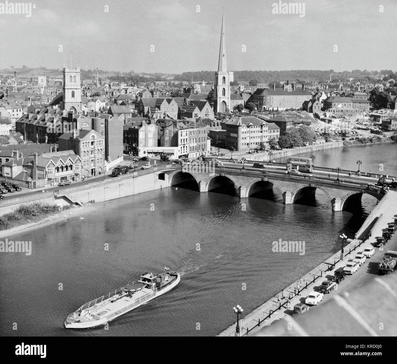 Bridge over the River Severn in Worcester Stock Photo - Alamy
