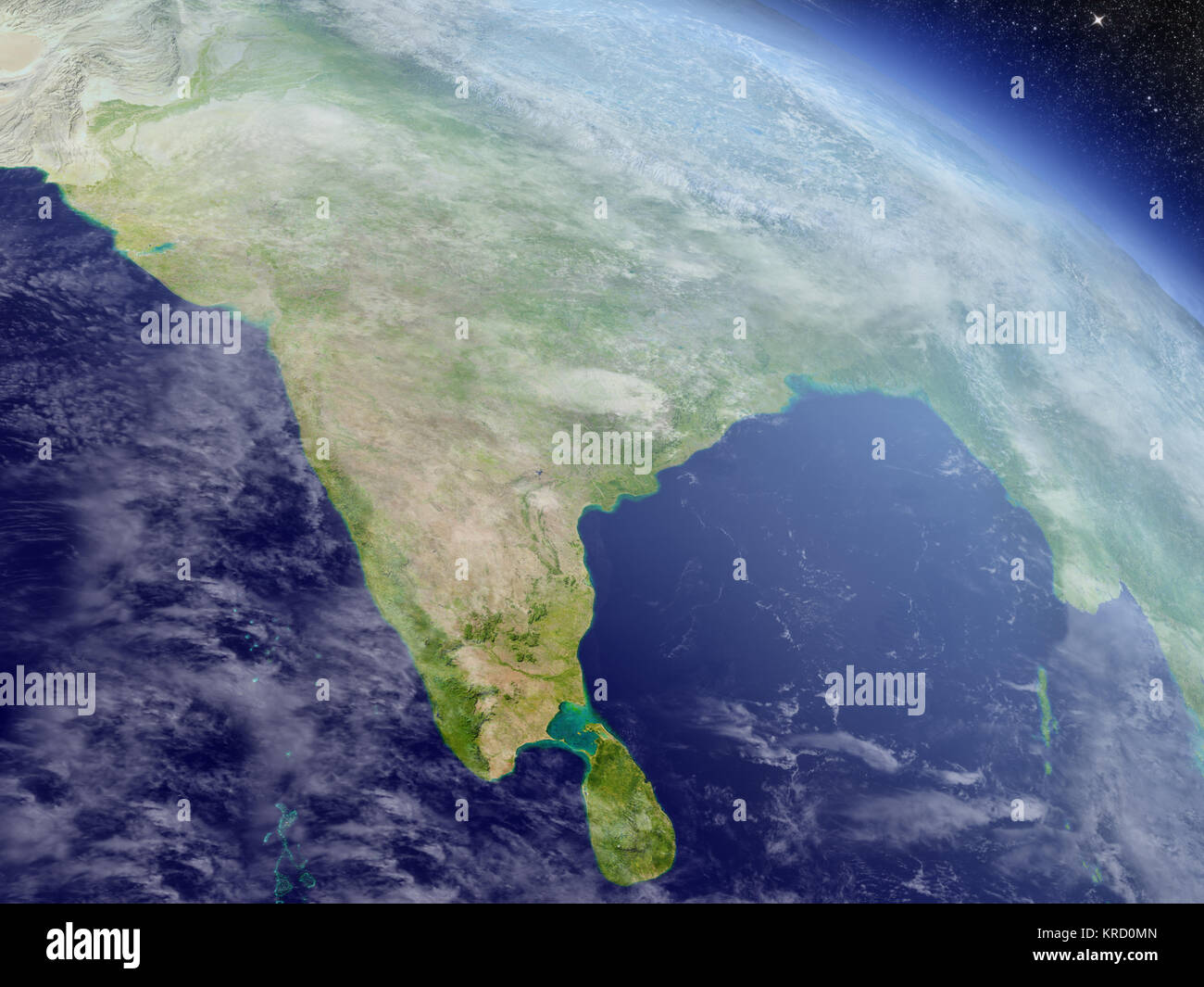 India subcontinent map hi-res stock photography and images - Alamy