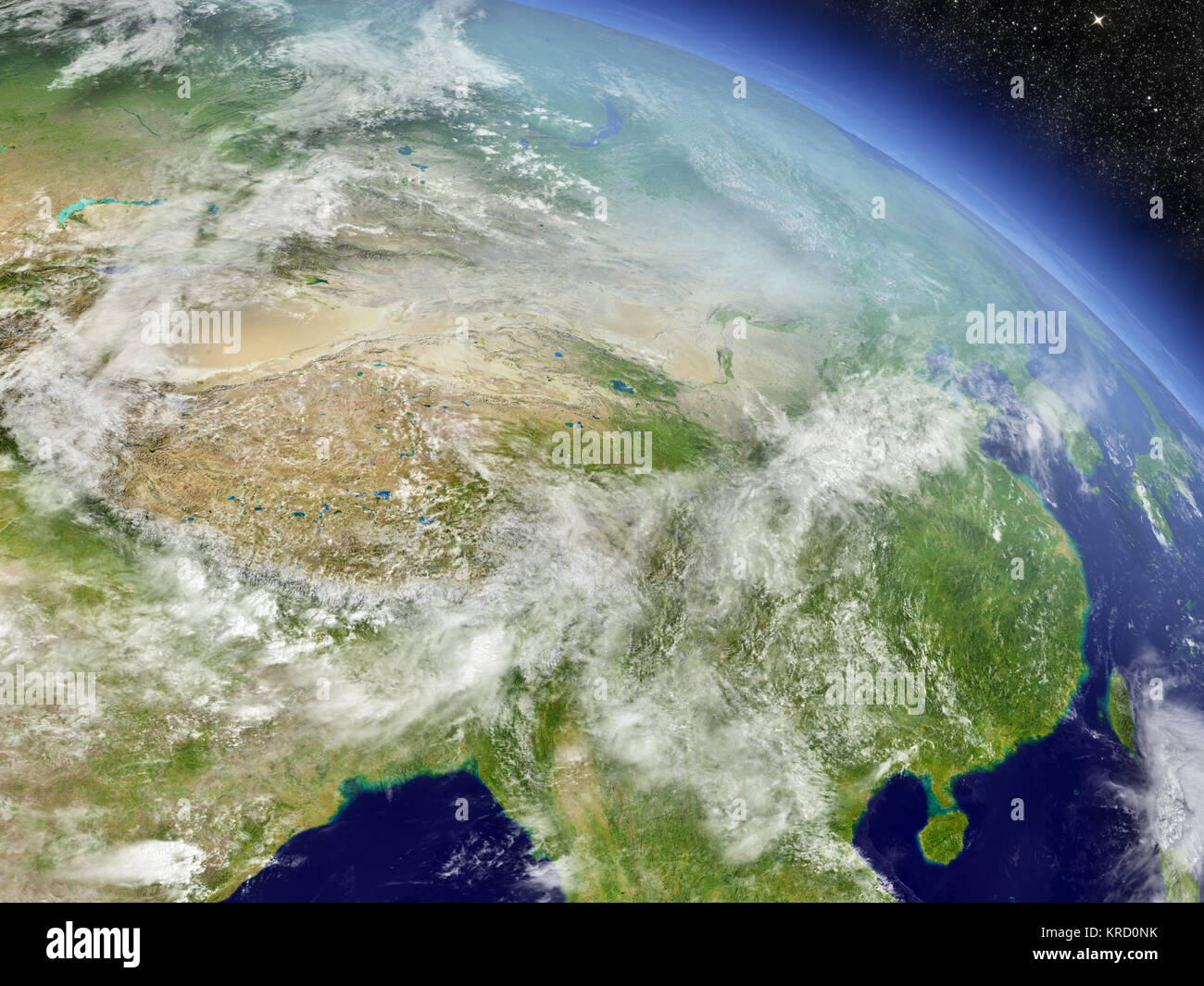 China from space Stock Photo - Alamy