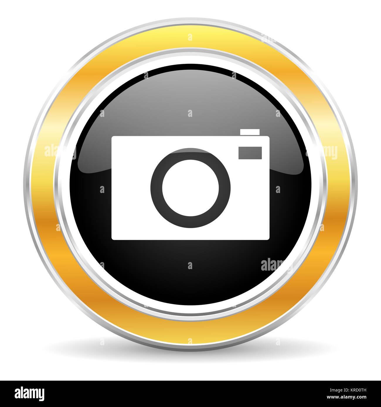 black web button with golden ring Stock Photo - Alamy