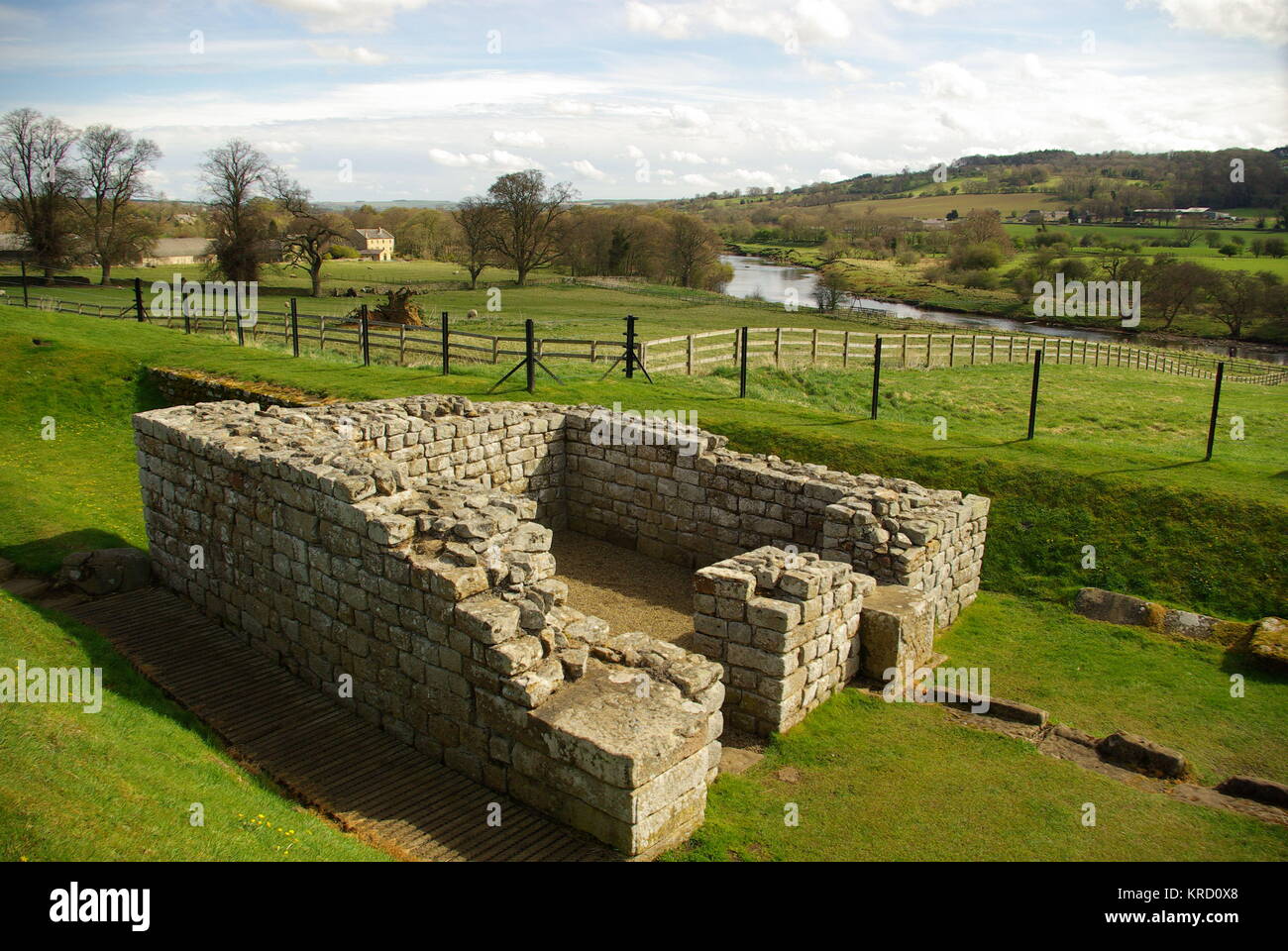 Roman fort of chesters hi-res stock photography and images - Alamy