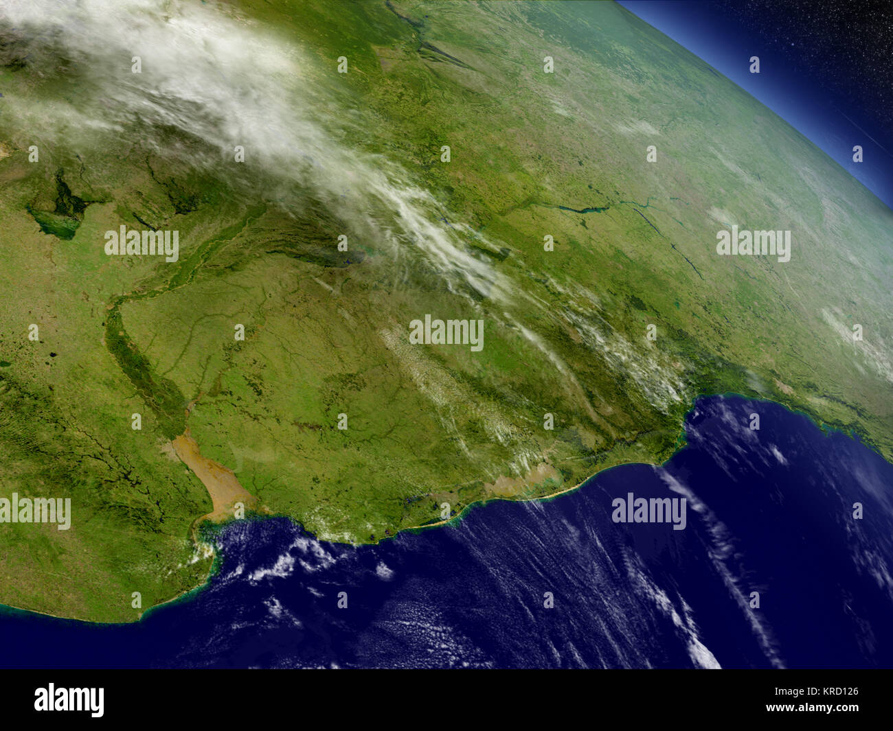 Uruguay map satellite geography hi-res stock photography and images - Alamy