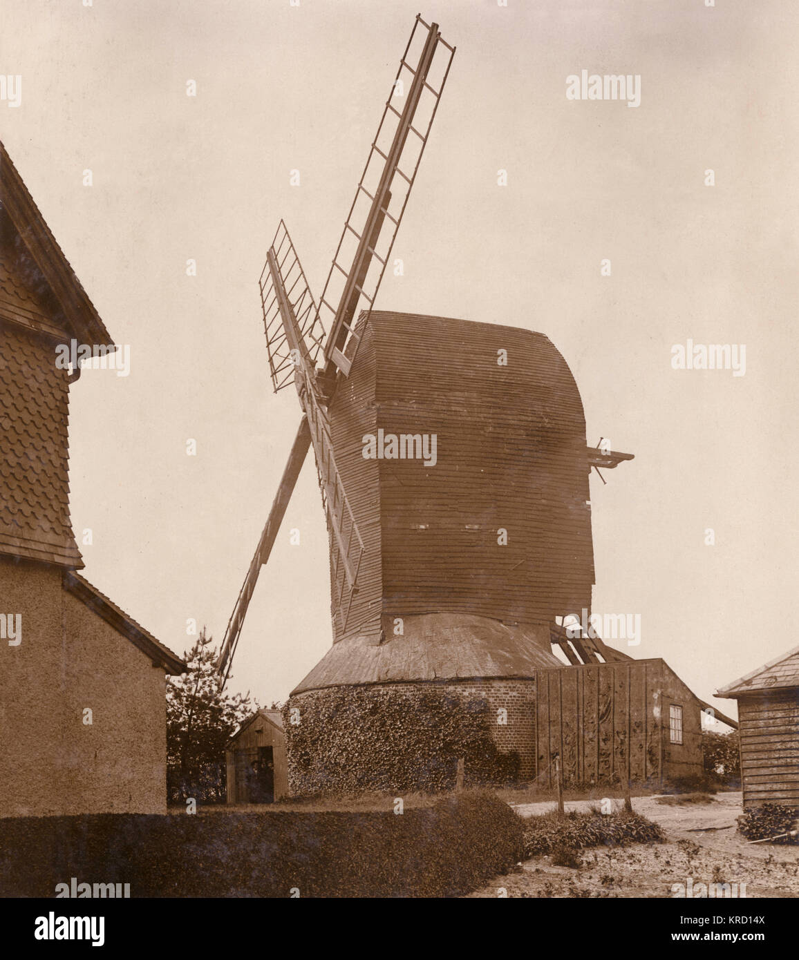 Reigate Heath Windmill Stock Photo - Alamy