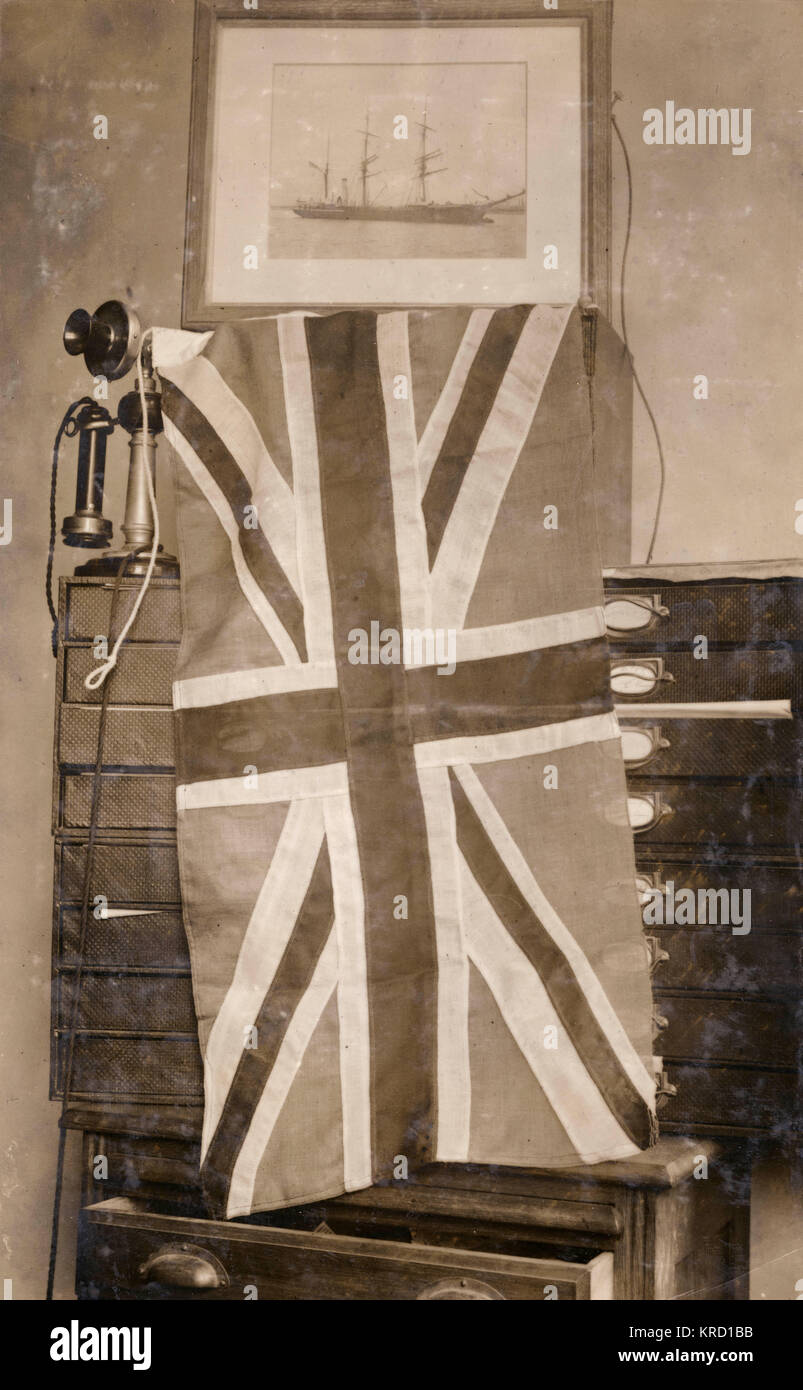 Flag for the South Pole expedition Stock Photo - Alamy