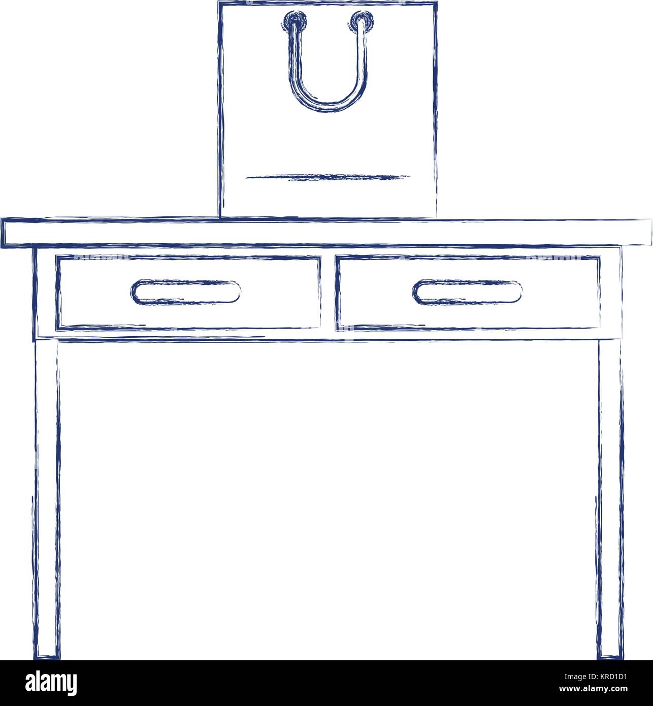 Dark wood drawer Stock Vector Images - Alamy