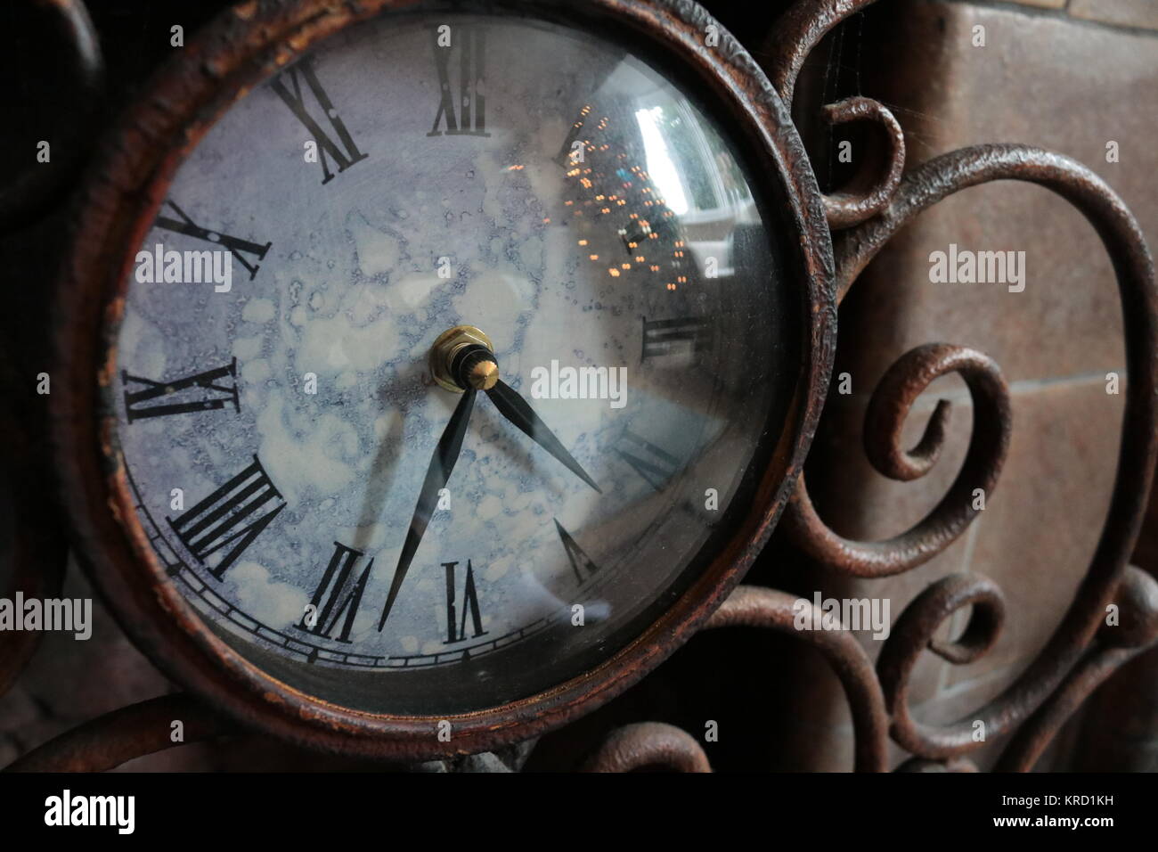 Ornate Unique Clock Stock Photo - Alamy