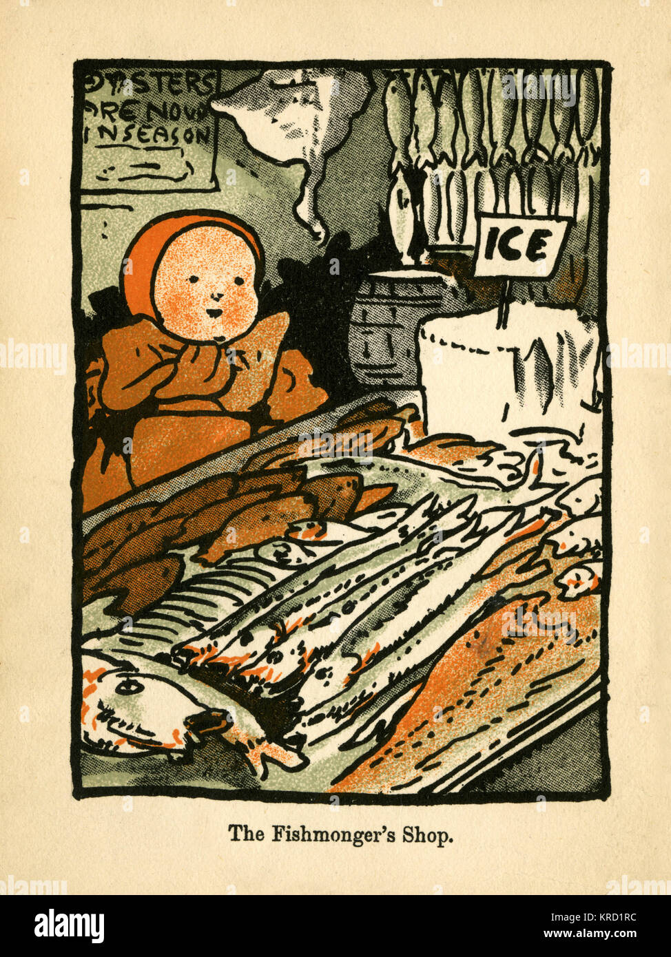 The Fishmonger's Shop Stock Photo - Alamy