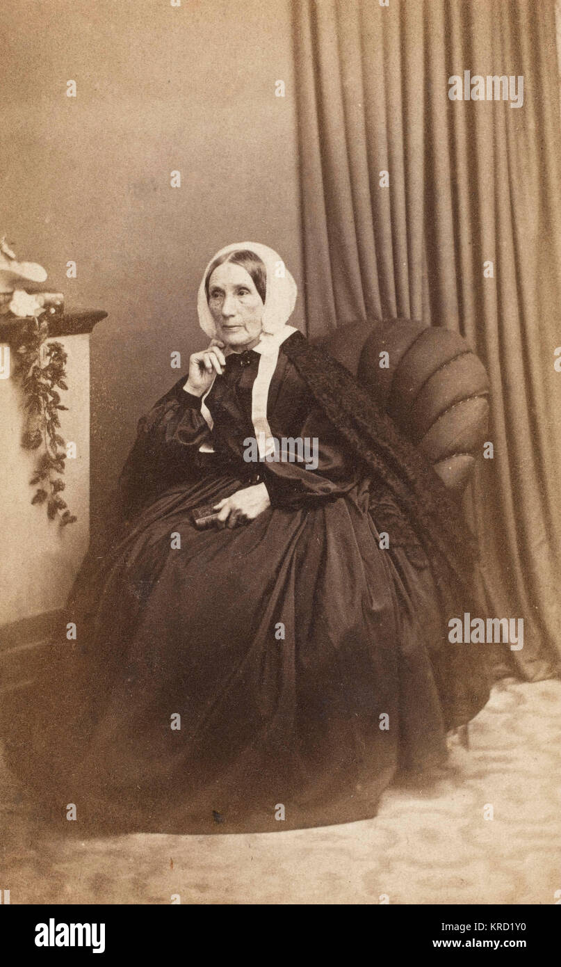 Victorian widow, Mrs Isabel Lort Mansel Stock Photo - Alamy
