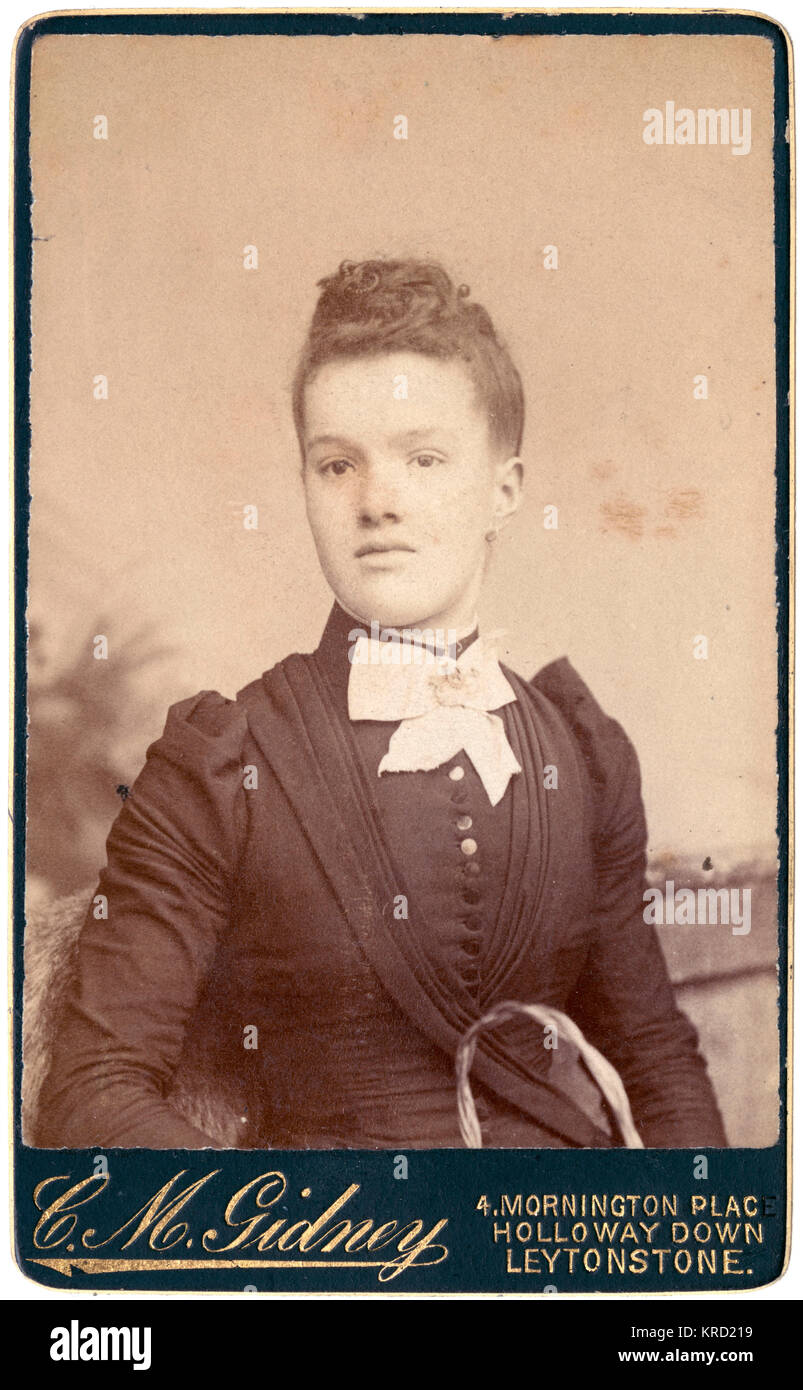 Victorian Photograph Of Young Woman High Resolution Stock Photography ...