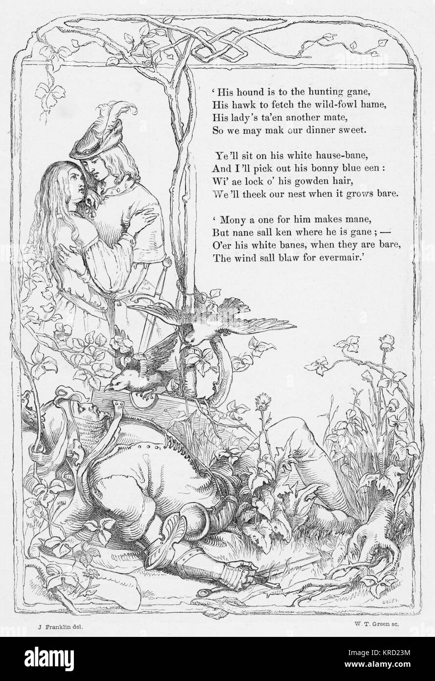 British Ballad, The Twa Corbies Stock Photo - Alamy