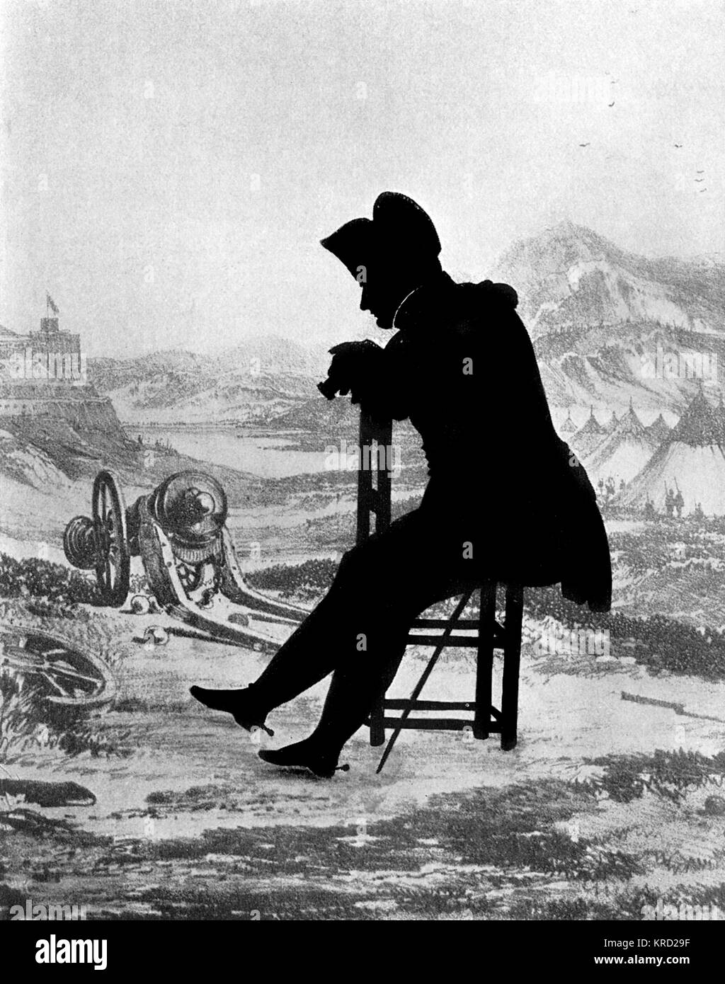 Napoleon bonaparte portrait silhouette hi-res stock photography and ...