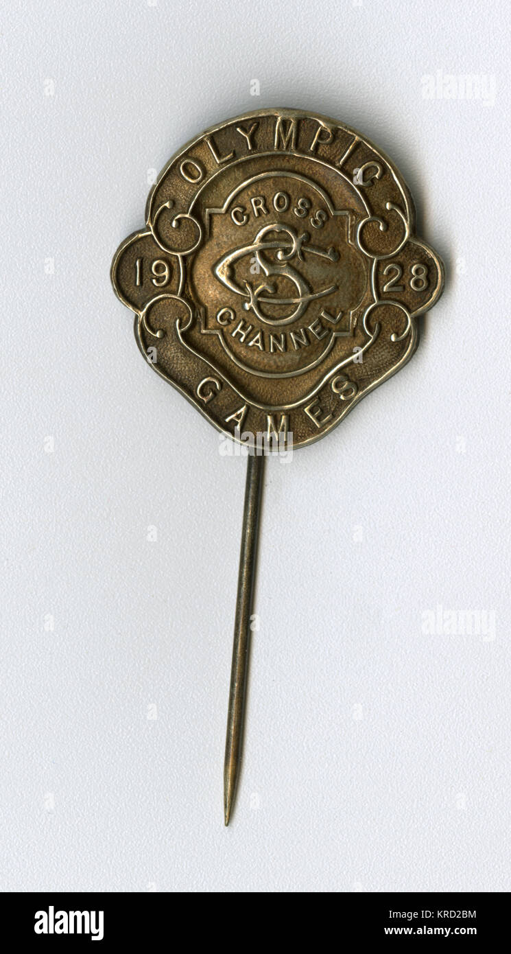 Pin, Olympic Games Cross Channel swim Stock Photo - Alamy