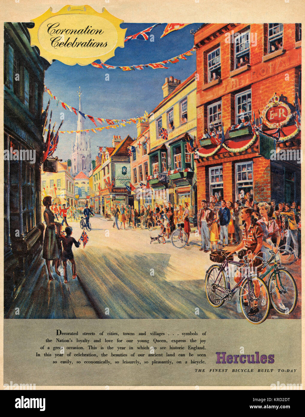 Flags coronation queen elizabeth ii hi-res stock photography and images ...