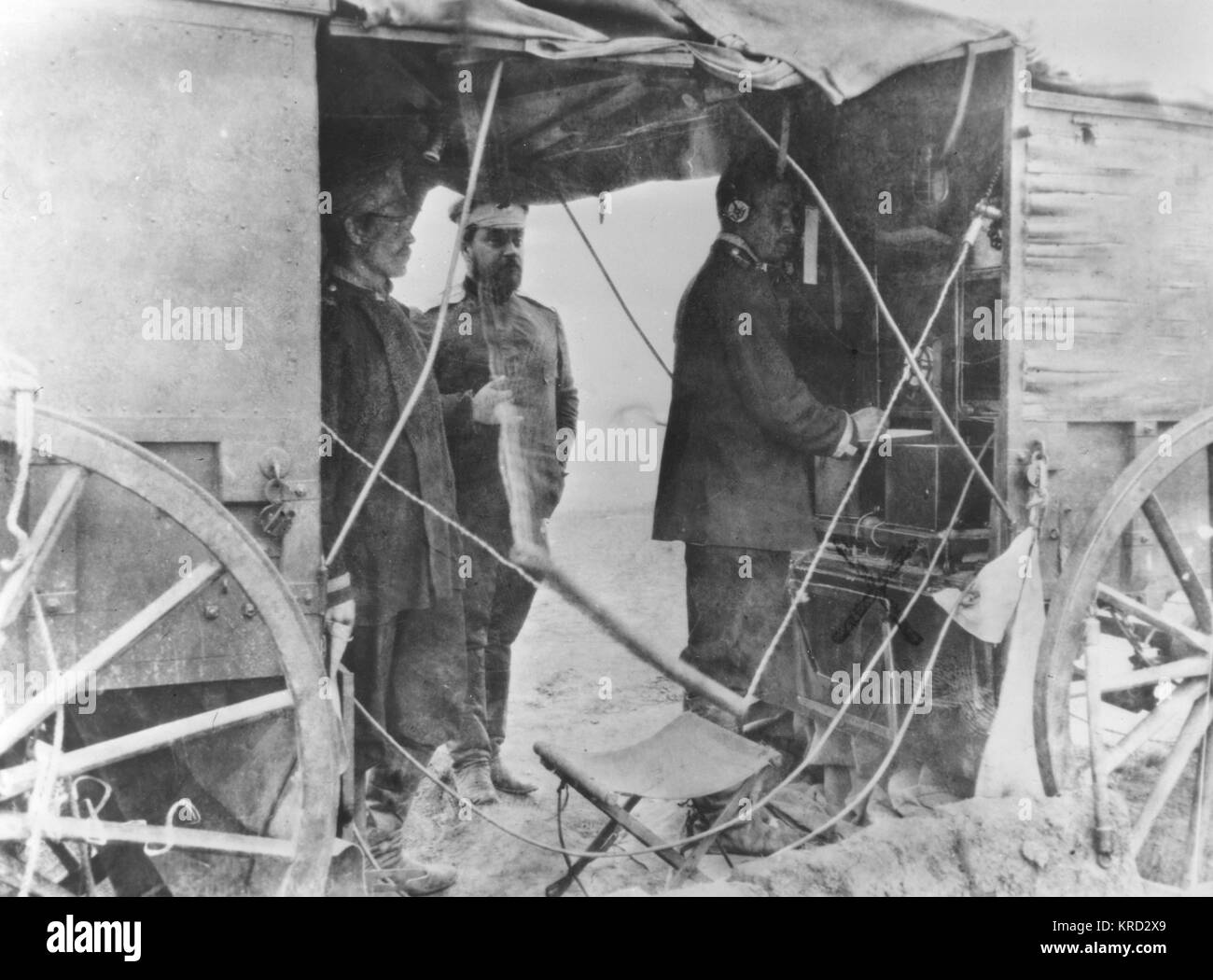 Russian Wartime Mobile Radio Station Stock Photo - Alamy