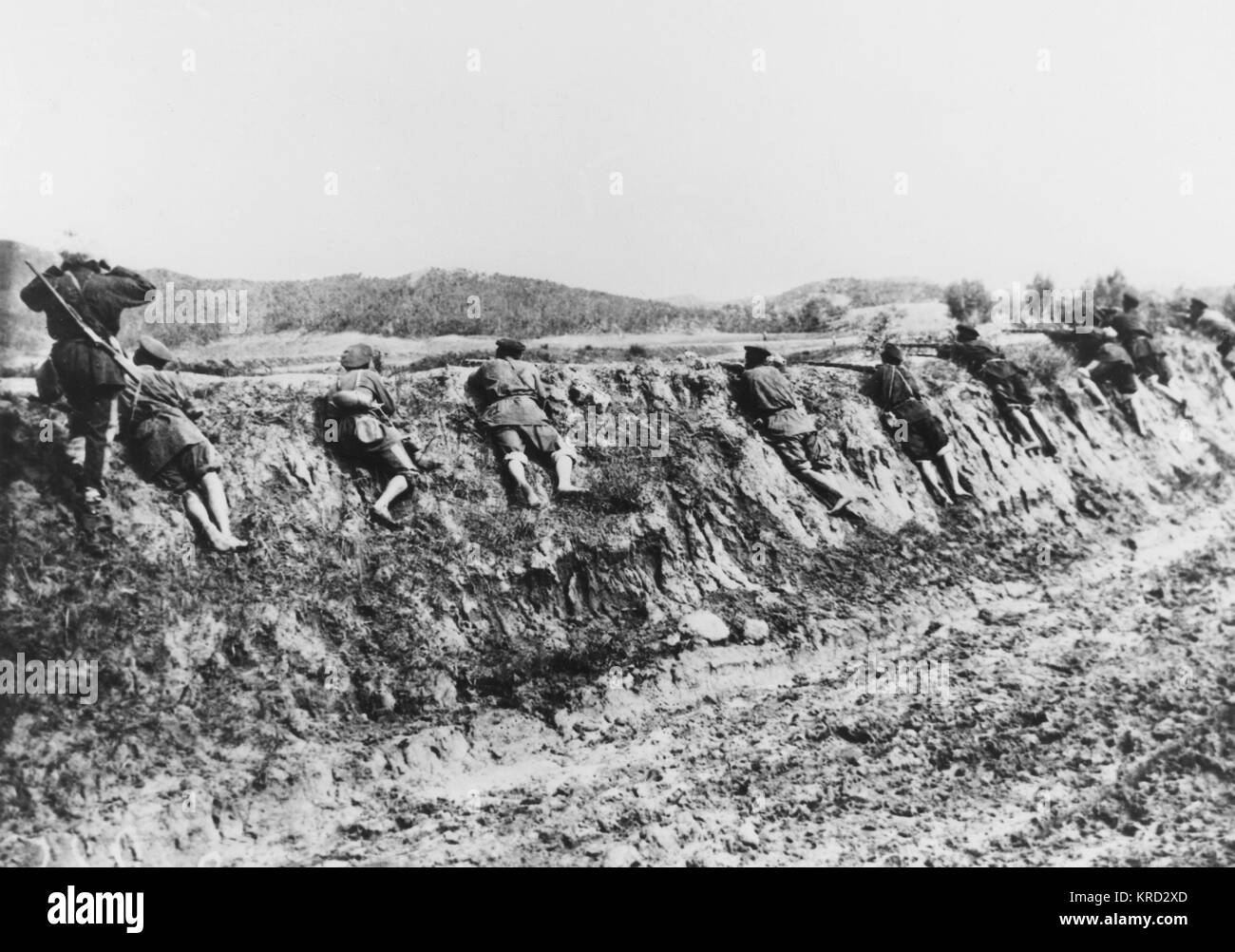 Russo-Japanese War, Trench Warfare Stock Photo - Alamy