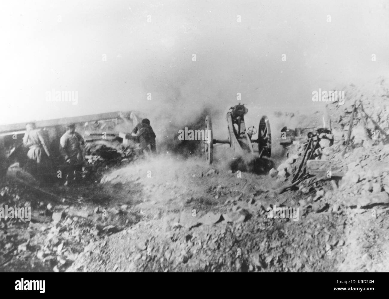 Russian Gufire During the Battle of Port Arthur Stock Photo - Alamy